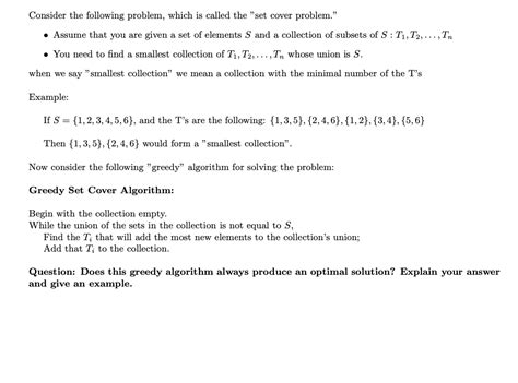 Solved Consider The Following Problem Which Is Called The Chegg Com
