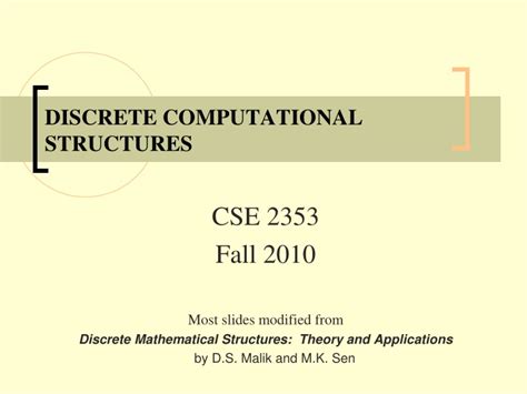 Ppt Discrete Computational Structures Powerpoint Presentation Free