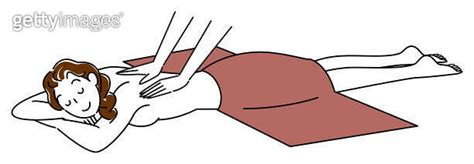 Cute Naked Lady Lying On Her Stomach Receiving A Massage Simple
