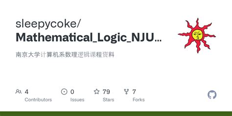 Github Sleepycoke Mathematical Logic Njucs