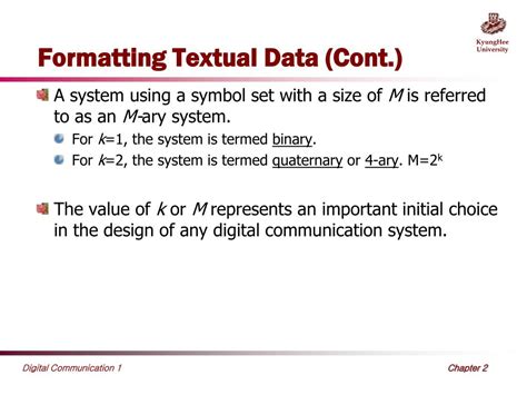 Ppt Chapter 2 Formatting And Baseband Modulation Powerpoint