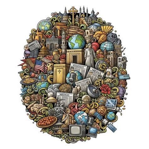 Effects Of Globalization On Communication Collage Ai Art Generator