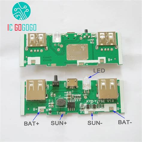 5V 1 1 5A Solar Power Bank Dual USB Power Bank Portable Solar Battery