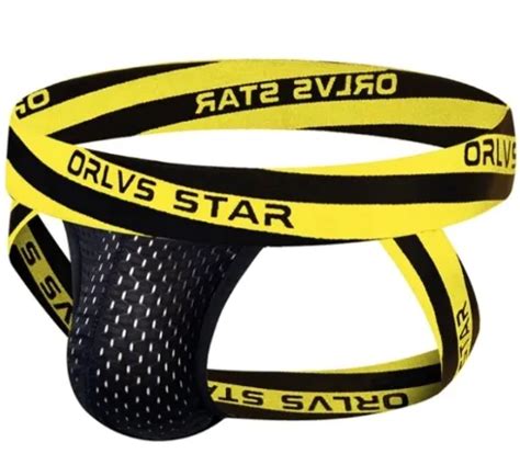 Suspensorio Microperforado Amarillo Y Azul Rojo Pointsexshop