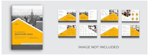 브로셔 템플릿 프리미엄 벡터