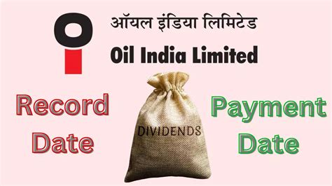 Oil India Dividend 2024 Record Date Latest News Maharatna Psu Fixes Ex