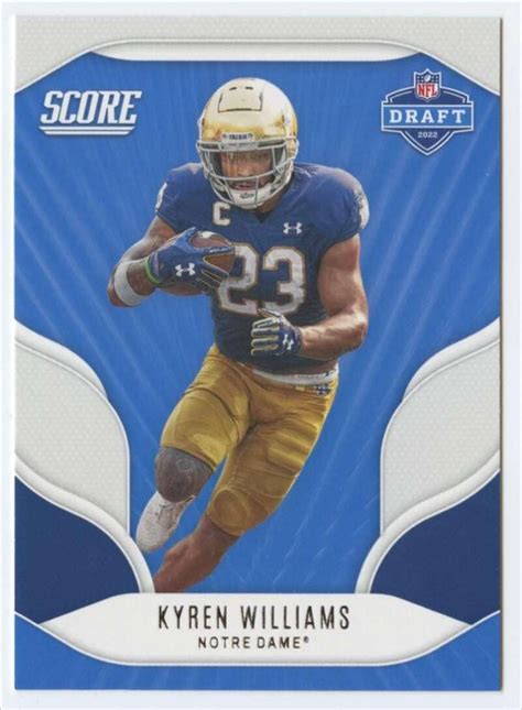 2022 Score Nfl Draft Football 17 Kyren Williams Notre Dame