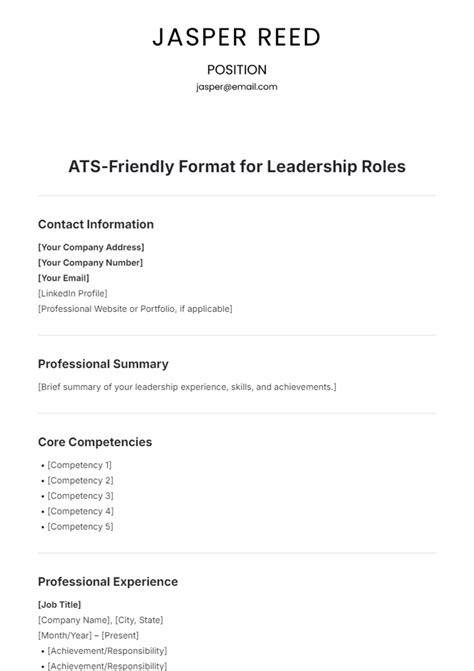 Free Data Analyst Ats Resume Template To Edit Online