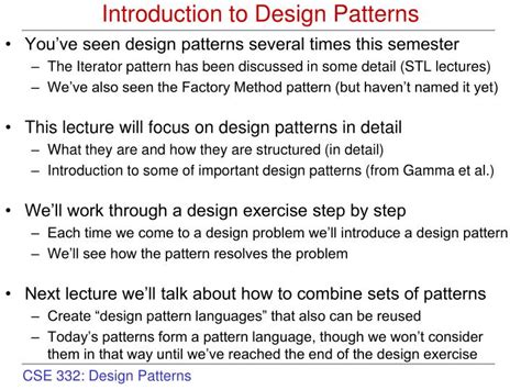 Ppt Introduction To Design Patterns Powerpoint Presentation Free Download Id6169445