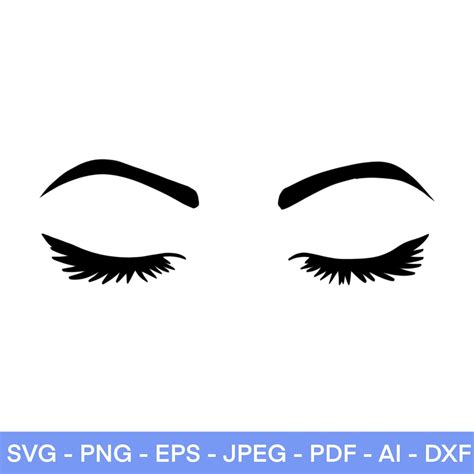 Eyelashes Svg Eyebrows Svg Woman Eyelashes Svg Makeup Svg Etsy Svg Eye Lash Svg Eyelashes