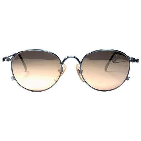New Vintage Essilor Gold And Silver Light Brown Lenses France 1970s