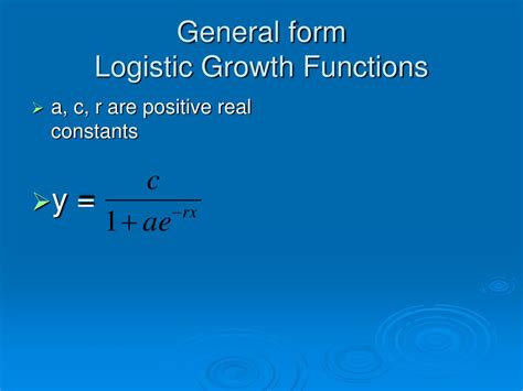 Ppt Logistic Growth Functions Powerpoint Presentation Free Download