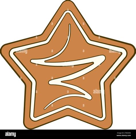 Gingerbread Star Cartoon Vector Illustration Stock Vector Image And Art Alamy