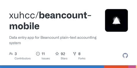 Github Xuhcc Beancount Mobile Data Entry App For Beancount Plain