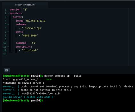 How To Set A Docker Compose Bin Bash Entrypoint Stack Overflow