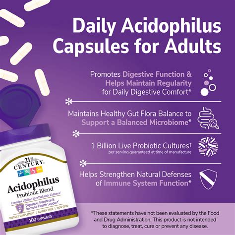 Acidophilus Probiotic Blend 21st Century Vitamins 21st Century Vitamins