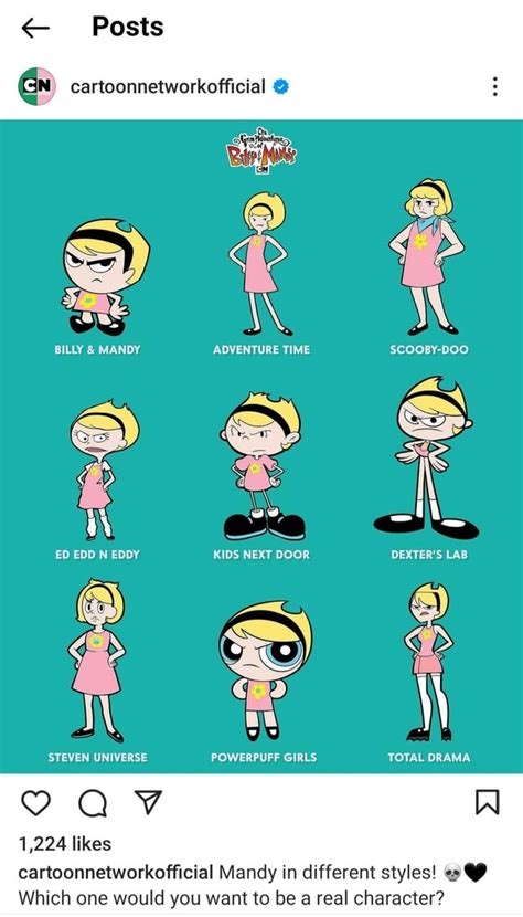 Cartoon Network Drew Mandy From Billy And Mandy In The Total Drama