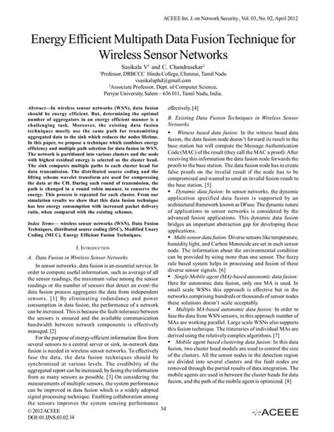 energy efficient multipath data fusion technique for wireless sensor