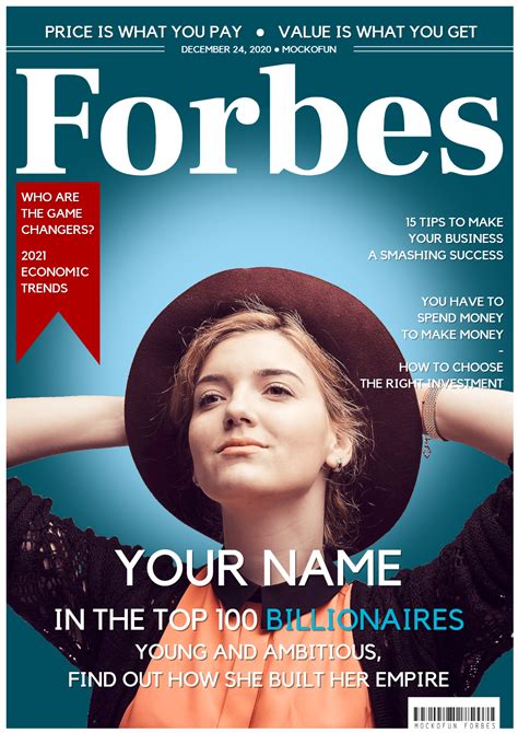 Forbes Magazine Cover Template Mockofun