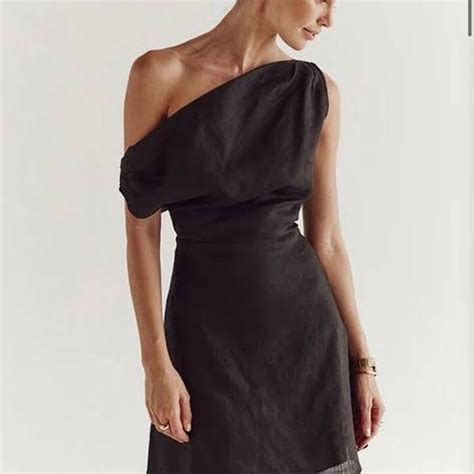 Dissh Cass Linen Mini Dress Size 6 Worn Once Depop