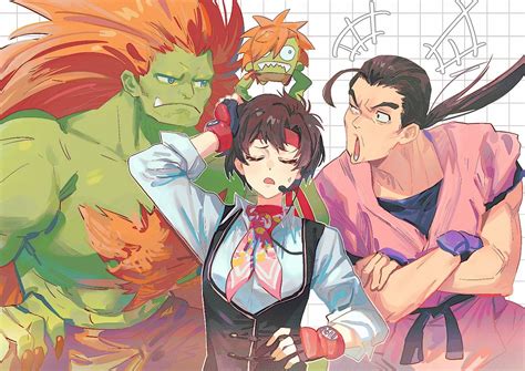 Blanka Hibiki Dan Kasugano Sakura Capcom Street Fighter Tagme