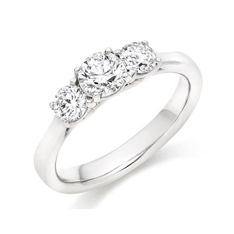 Trilogy Engagement Ring Shrewsbury Jewellers Fabricius Green