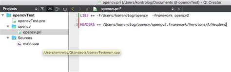 Qt Opencv Lib For Ios First Configuration Failed Qt Forum