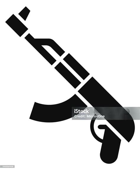 Icône Noire De Fusil De Chasse Symbole Du Fusil Signe Darme Vecteurs