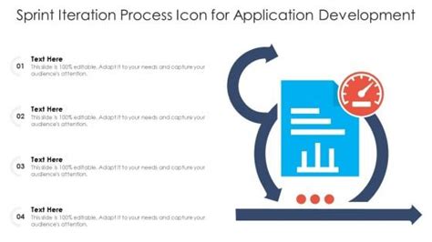 Sprint Iteration Process Icon For Application Development Powerpoint