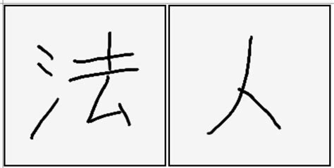 법인 한자 法人 법법 사람인 Corporate Fǎrén ほうじん