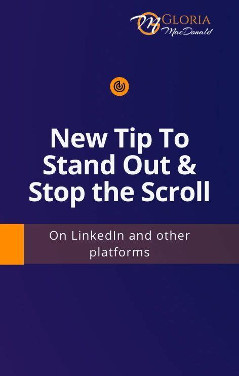 New Tip To Stand Out Stop The Scroll New Tricks Network Marketing Linkedin Marketing