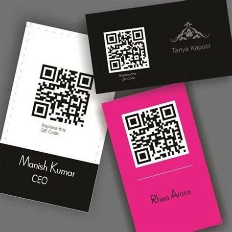 Plastic Square Qr Code Cards Rs 10 Piece Graphic Solutions Id