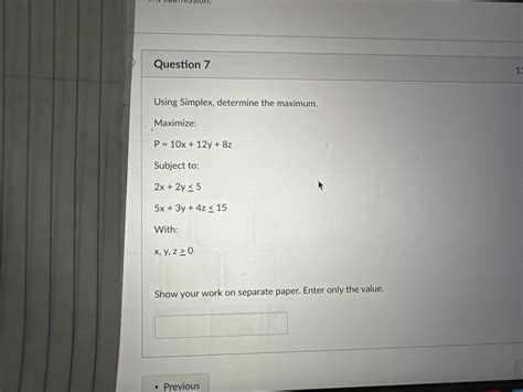 Solved Using Simplex Determine The Maximum Maximize