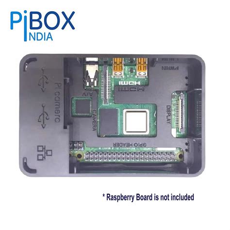 PiBOX India Raspberry Pi Case Gb GB GB Black Raspberry Pi Case With Air Vents With
