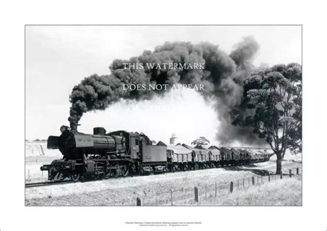 Victorian Railways J Class Locomotive And Train A2 Art Print 59 X 42 Cm