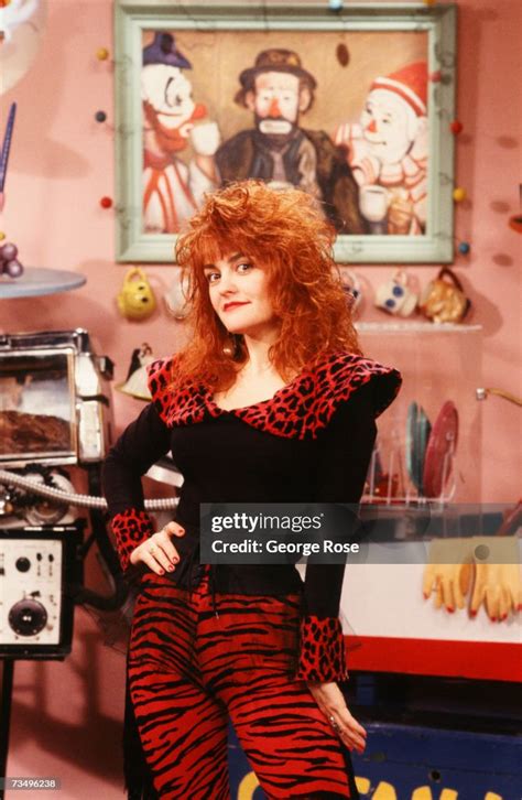 Julie Brown Comedian And Host Of Mtvs Just Say Julie Show Poses