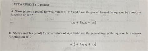 Solved Func Extra Credit 10 Points Furs A Show Sketch A