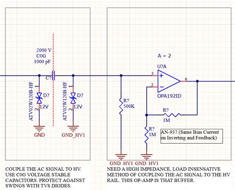 [solved] Coupling An Ac Signal To A Hv Dc Bias With A Capacitor And