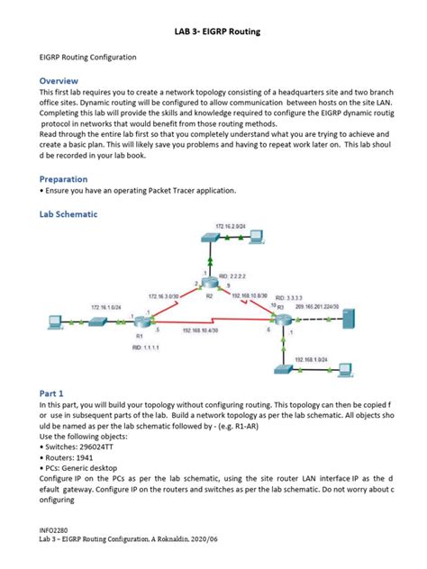 Lab 3 Pdf Router Computing Routing