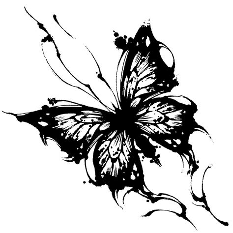 Inky Butterfly Semi Permanent Tattoo Lasts 1 2 Weeks Painless And