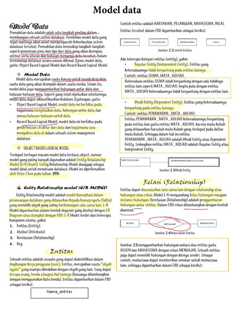 Materi Rdbms Model Data Pdf