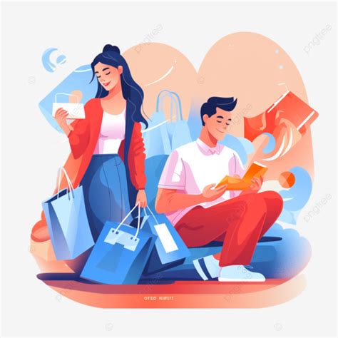 Big Price Reduction Double 11 Purchase Double 11 Shopping Characters