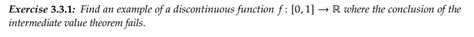 Solved Exercise Find An Example Of A Discontinuous Chegg
