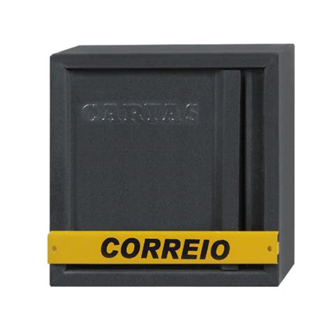 Caixa De Correio Carta para Grade Vertical Portão na Cor Cinza