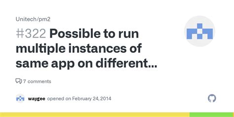 possible to run multiple instances of same app on different ports