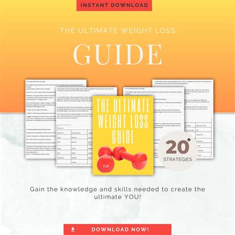 The Ultimate Weight Loss Guide Etsy
