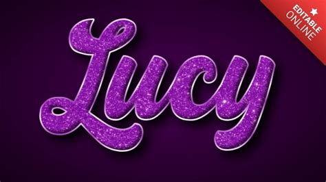 Lucy Text Effect Generator