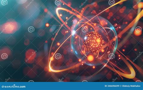 Visualization Of Atomic Structure With Electron Orbiting Nucleus