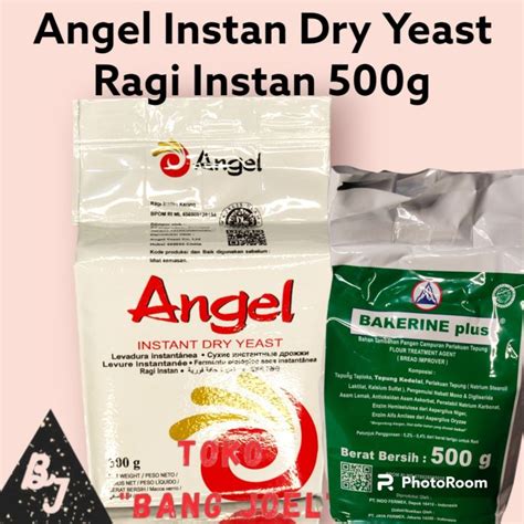 Angel Instan Dry Yeast Gram Ragi Instan Gram Ragi Roti Tepung Ragi Pengembang Roti