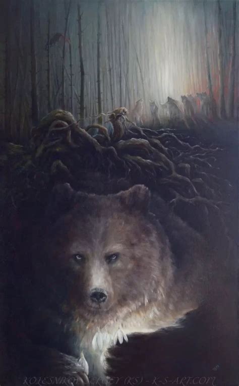 Картина "Пробуждение" (медведь) - Купить в Москве - K-S-ART.COM